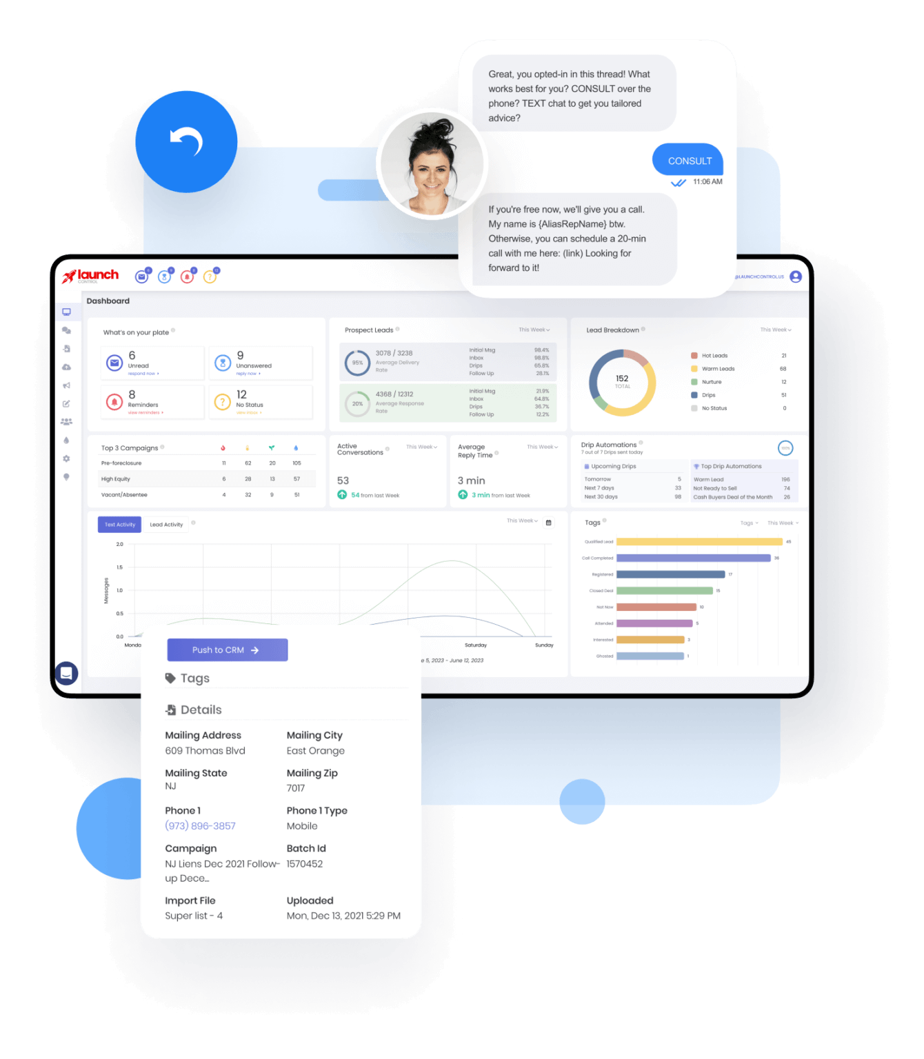 Real Estate Text Messaging - Launch Control